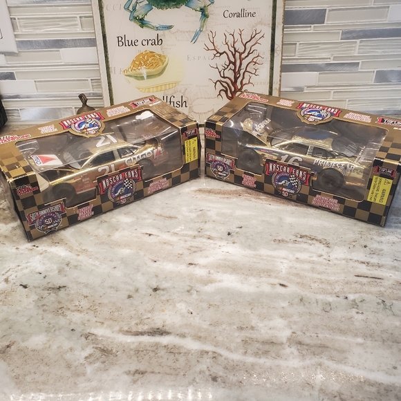Nascar | Toys | 2 Nascar Fans Die Cast Cars 6 And 21 Full Scale Race ...